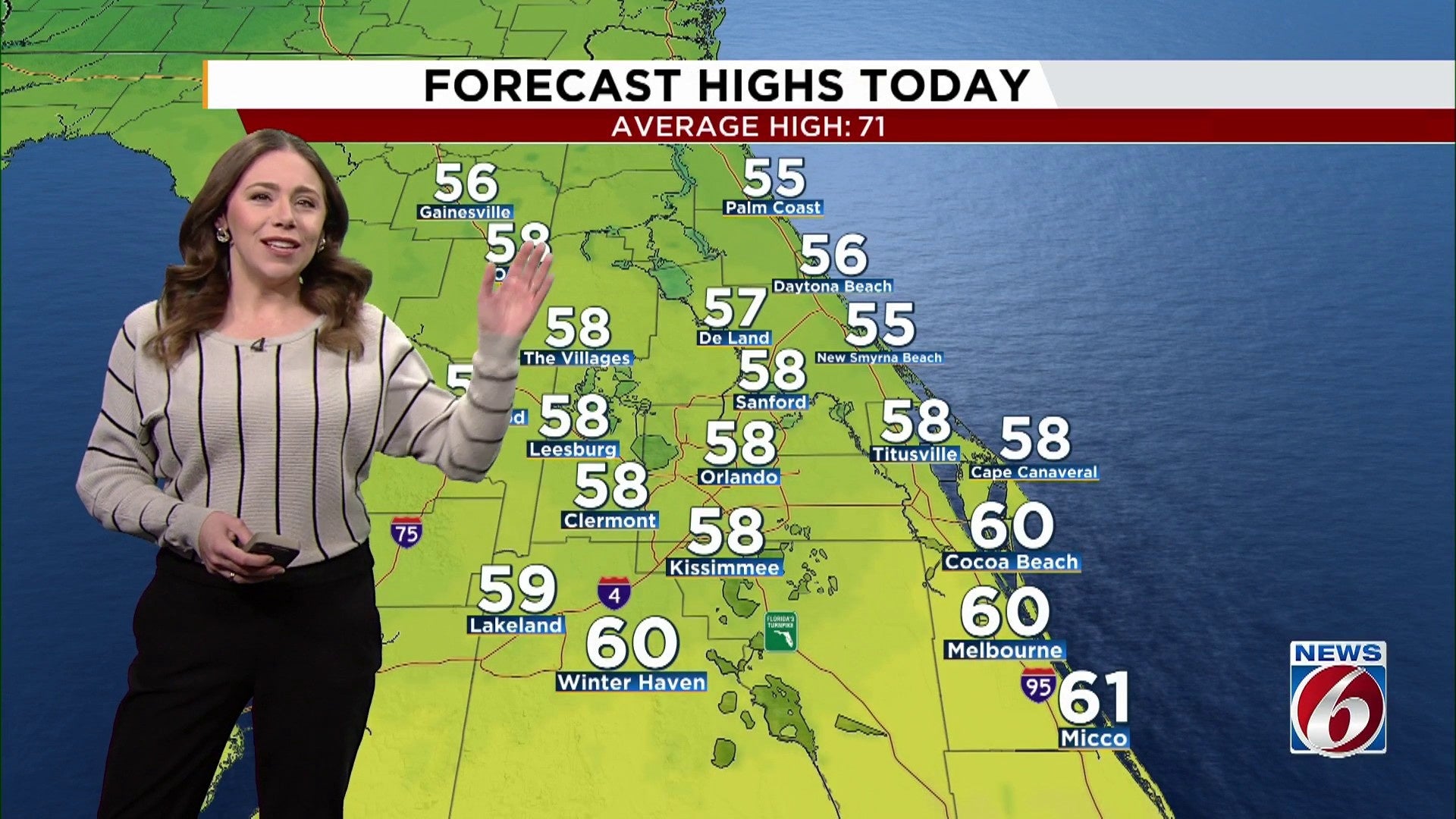 Chilly Mornings in Central Florida Transition to Bright and Sunny ...
